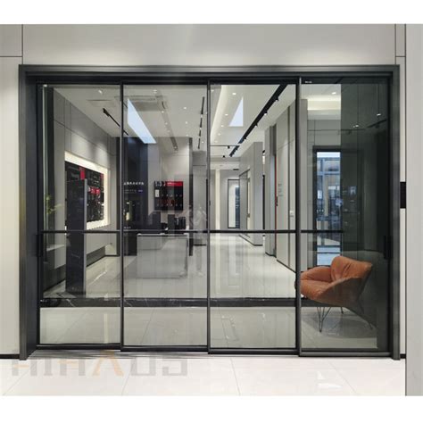 Custom Narrow Slim Frame Aluminium Sliding Glass Door Manufacturer