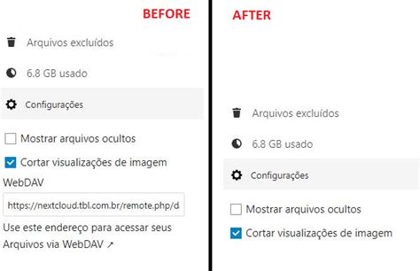 Hiding Webdav Options On The File Settings Page 📑 How To Nextcloud