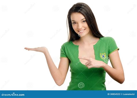 Ragazza Sexy Che Indica E Che Mostra Fotografia Stock Immagine Di Etnico Ragazza 30854522
