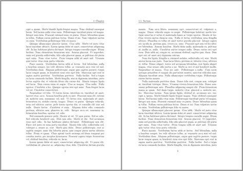 Double Sided Chapter Title In Re Header And Section Title On Lo For