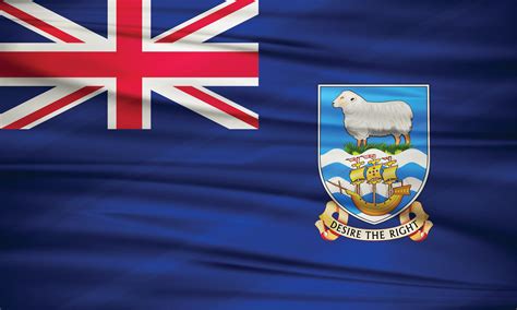 Ilustración De Malvinas Islas Bandera Y Editable Vector Malvinas Islas