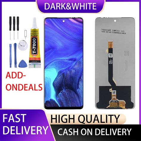 Infinix Lcd Note 10 Pro X695 Lcd Touch Screen Display Frame Assembly For Replacement Shopee