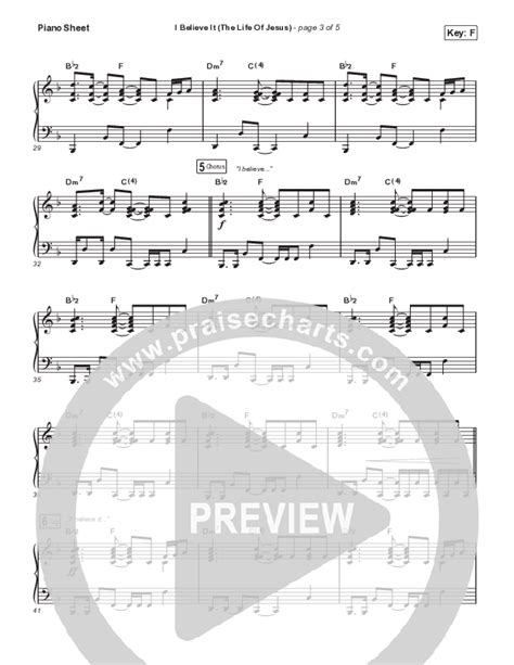 I Believe It The Life Of Jesus Sing It Now Sheet Music Pdf Jon