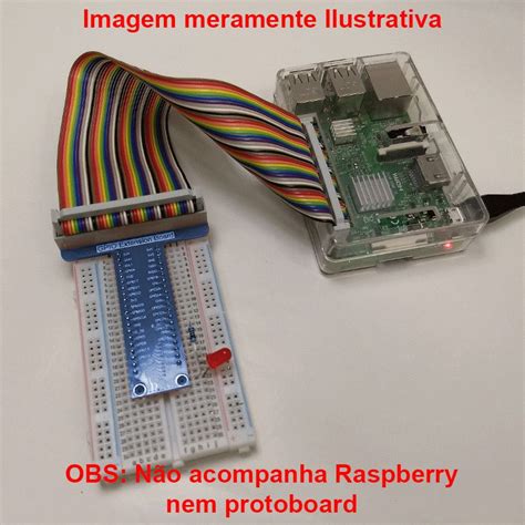 Adaptador Conector Pinos Gpio Raspberry Para Protoboard