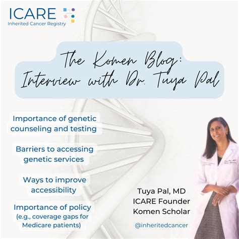 Icare Social Media Post March 2022 Komen Blog Post Dr Pal Interview