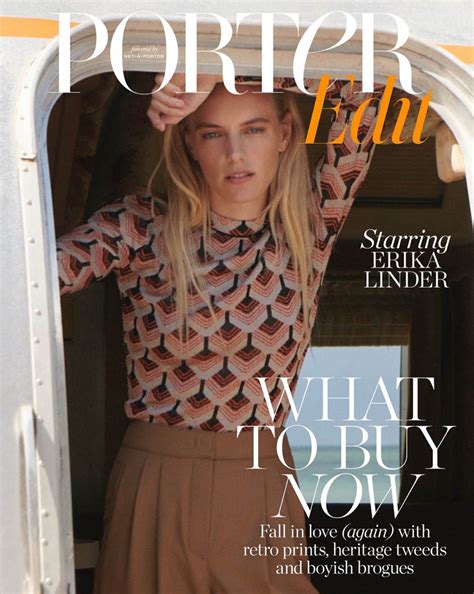 Erika Linder Porter Edit 2019 Cover Fashion Editorial