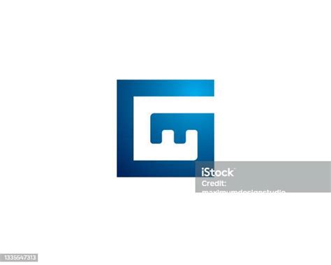 문자 G E M W의 사각형 모양의 모노그램 아나그램 레터 마크 로고와 핵심 포인트 로고에 대한 스톡 벡터 아트 및 기타 이미지