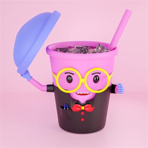 Premium Photo Minimal Cartoon Character