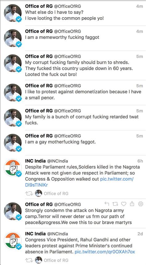 Rahul Gandhis Twitter Account Hacked Deshgujarat