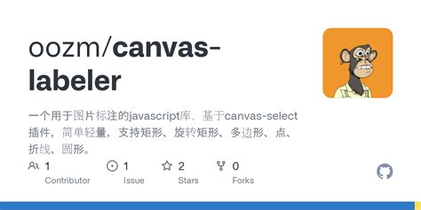 GitHub oozm canvas labeler 一个用于图片标注的javascript库基于canvas select插件简单轻量支持矩形旋转矩形多边形点折线圆形