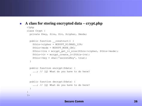 Php Secure Communications Ppt Download
