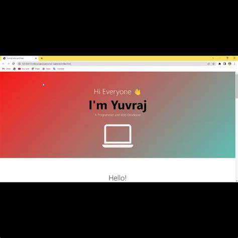 Yuvraj Saha On Linkedin Webdevelopment Html Portfoliowebsite