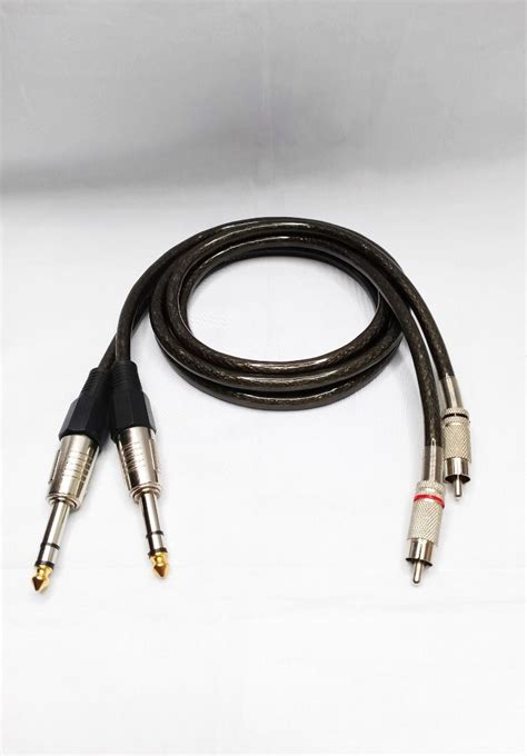 Dual 635mm 14 Pl55 Trs Stereo To Dual Rca Male Best For Connecting