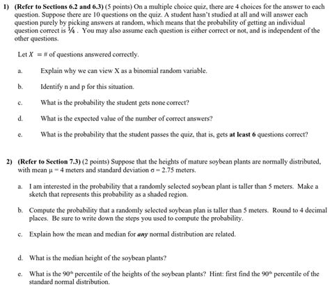 Solved 1 Refer To Sections 6 2 And 6 3 5 Points On A Chegg Com