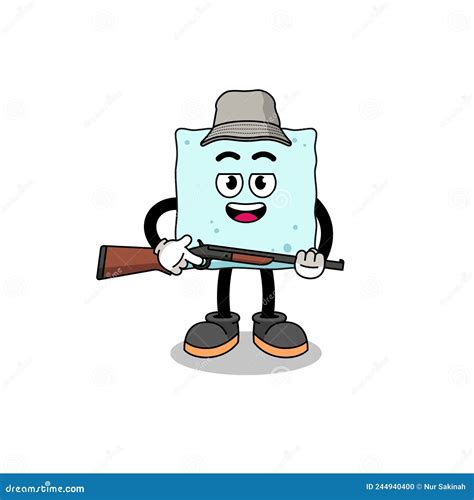 Cartoon Illustration Of Sugar Cube Hunter Stock Vector Illustration Of Additive Cartoon