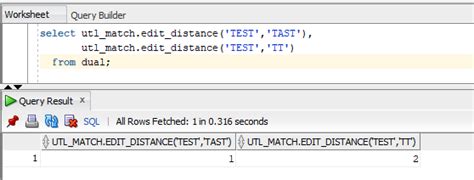 How To Find Similarity Between Two Strings In Oracle UTL MATCH