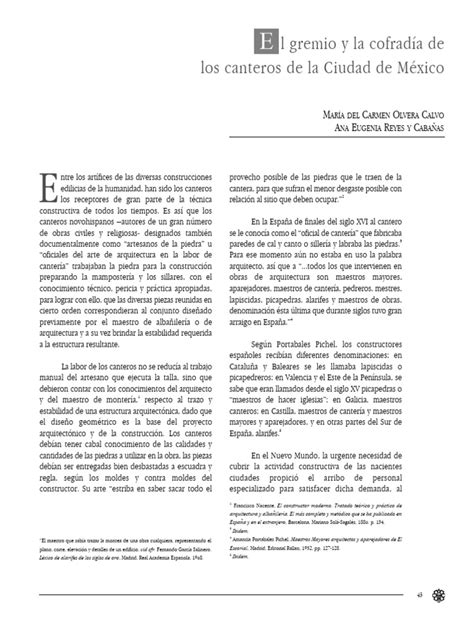 2 El Gremio Y La Cofradia De Los Canteros De La Cd Mx Pdf Nueva