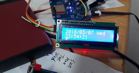 大紅龍日誌 ntp 網路時鐘的製作esp8266 lcd