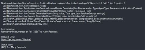 Too Many Requests Uploading To Imgur Issue Sharex