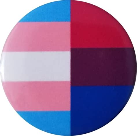 Transgender Bisexual Flag Pins Mini Pinback Buttons 25mm