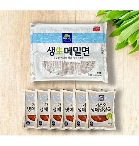 면사랑 메밀소바 6인분 세트 생메밀면 까쓰오 냉메밀장국 넉넉한양 확실한맛보장 티몬