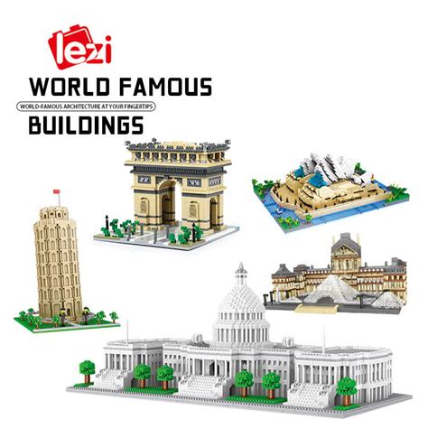 World Famous Mini Micro Building Blocks Street View 3D DIY Architecture ...