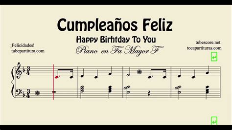 Mediana Frank Worthley Acuerdo partitura teclado cumpleaños feliz Karu