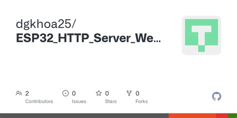 Github Dgkhoa Esp Server Web Demo