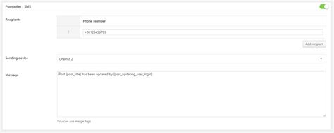 Pushbullet Wordpress Notifications Bracketspace