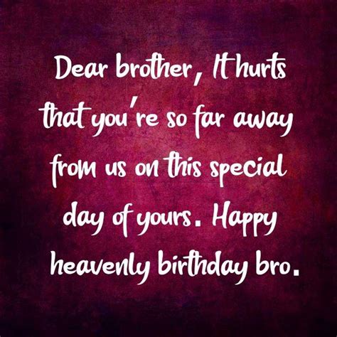86 Happy Birthday Wishes For Brother In Heaven Quotes Wishes