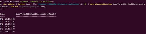 PowerCli Ensure Idle ESXi Shell And SSH Sessions Time Out After Seconds Or Less Vmanalyst