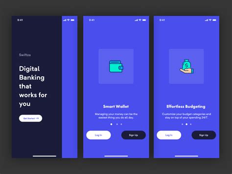 Bank App Onboarding Screens Sketch Resource Sketch Ui Kits Download Sketch Resource