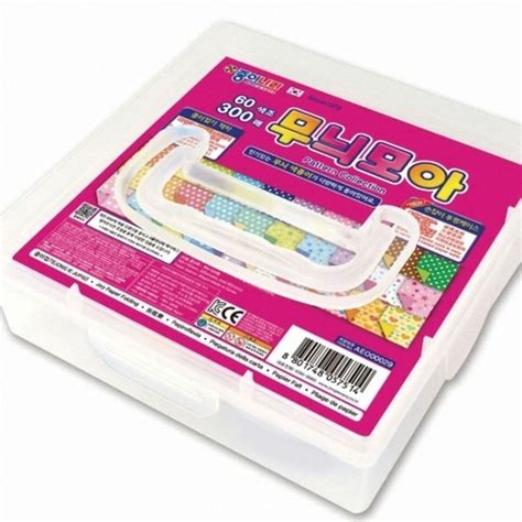 종이나라 무늬모아 색종이 손잡이 케이스 60색[300매] 에누리 가격비교