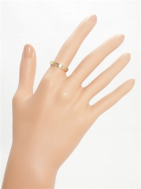 【cartier】カルティエ『k18pg ミニラブリング』12号 1週間保証【中古】2240017560014 ブランドジュエリー