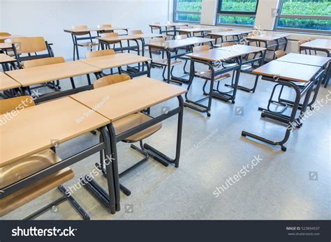 Rows Tables Chairs Classroom On High Stock Photo Shutterstock