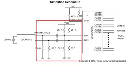Cdcm9102 Pcie Clock Buffer Clock And Timing Forum Clock And Timing