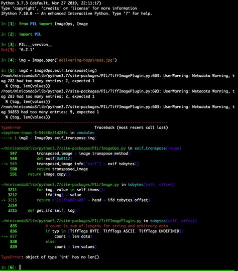 exif transpose errors out on some images · issue 3973 · python pillow