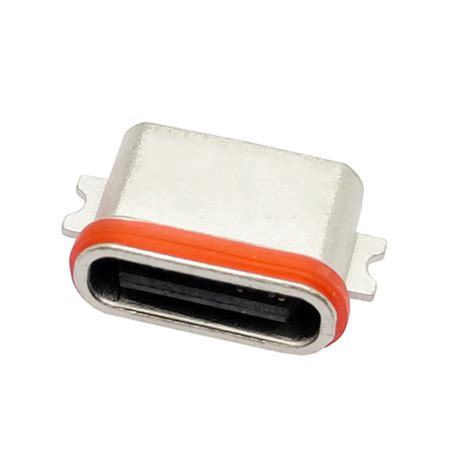 USB 20C F 06CF02 Mid Mount USB C Jack 6Pin SMT Horizontal