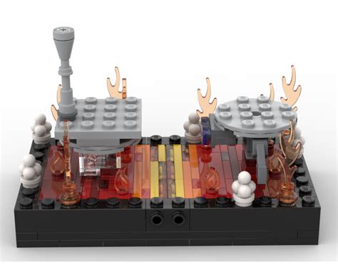 Lego Moc Mini Duel Of Mustafar By Jedi Plb Rebrickable Build With Lego