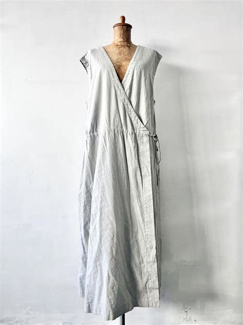 【美品】nest Robe 2wayカシュクールワンピース ライトグレー メルカリ