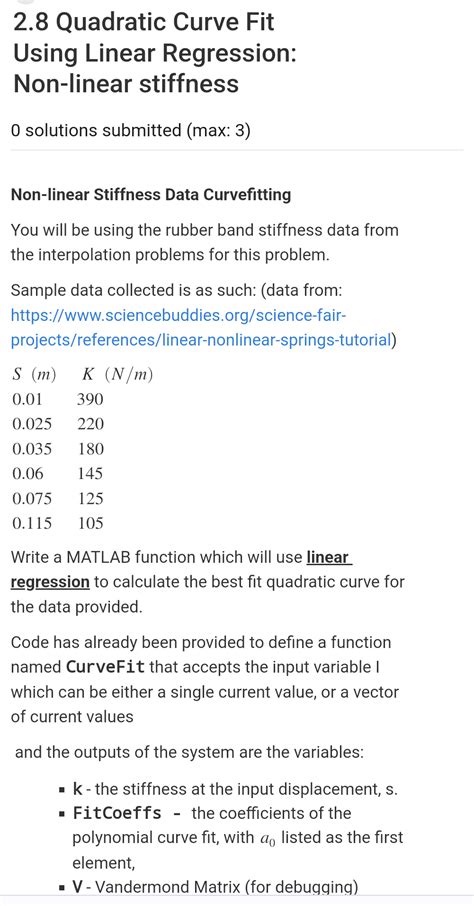 28 Quadratic Curve Fit Using Linear Regression