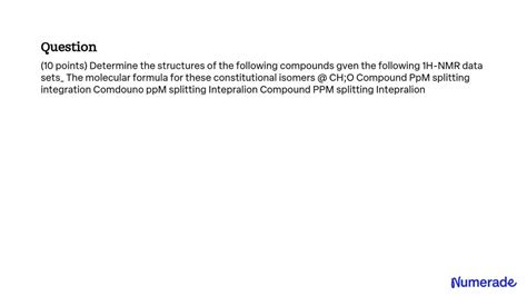 Solved Text Points Determine The Structures Of The Following