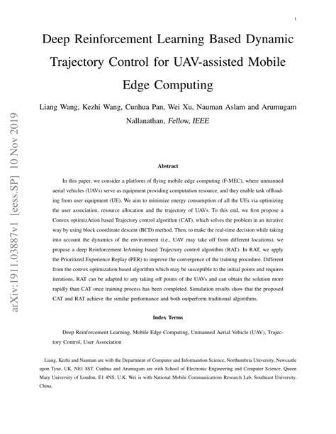 Pdf Deep Reinforcement Learning Based Dynamic Trajectory Control For