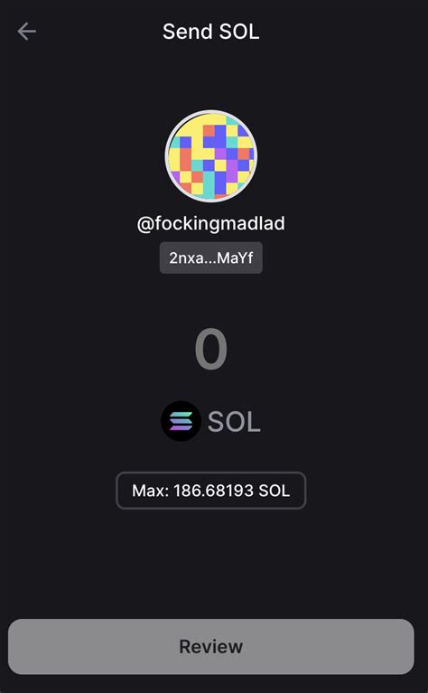 Unable To Start Typing The Sending Amount With A Decimal Eg 1 Sol