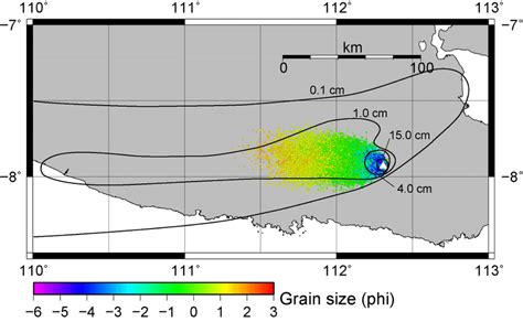 Depositional Pattern Of Marker Particles At 7200 S Obtained From Download Scientific Diagram