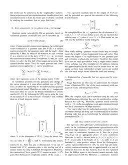On The Explainability Of Quantum Neural Networks Based On Variational