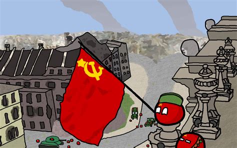 Flag Over Reichstag R Polandballart