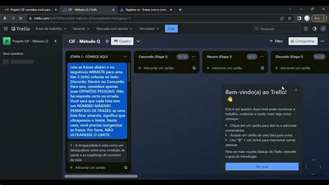 Projeto Cif Tutorial De Utilização Do Trello Youtube