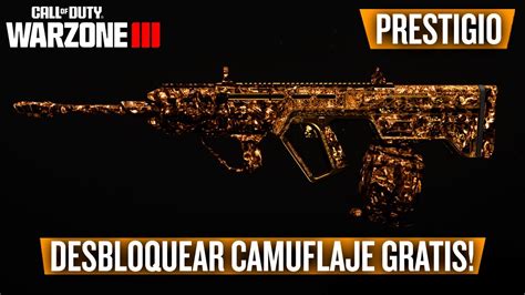 COMO CONSEGUIR el CAMUFLAJE de PRESTIGIO más RÁPIDO en WARZONE 3 YouTube