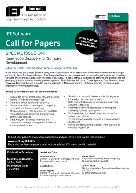 PDF Call For Papers
